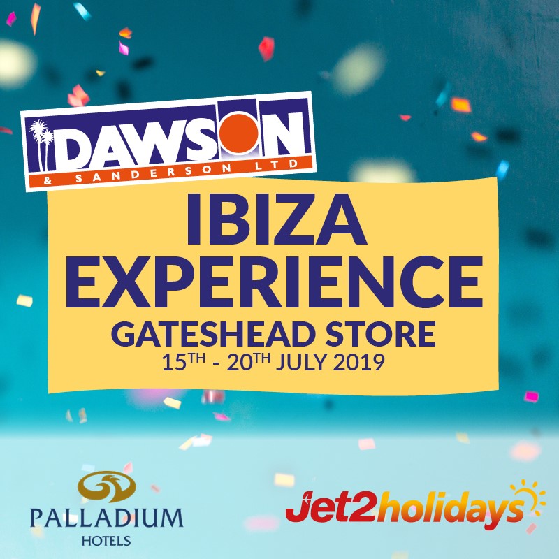 Ibiza Experience Event at Dawson and Sanderson - Trinity Square Gateshead