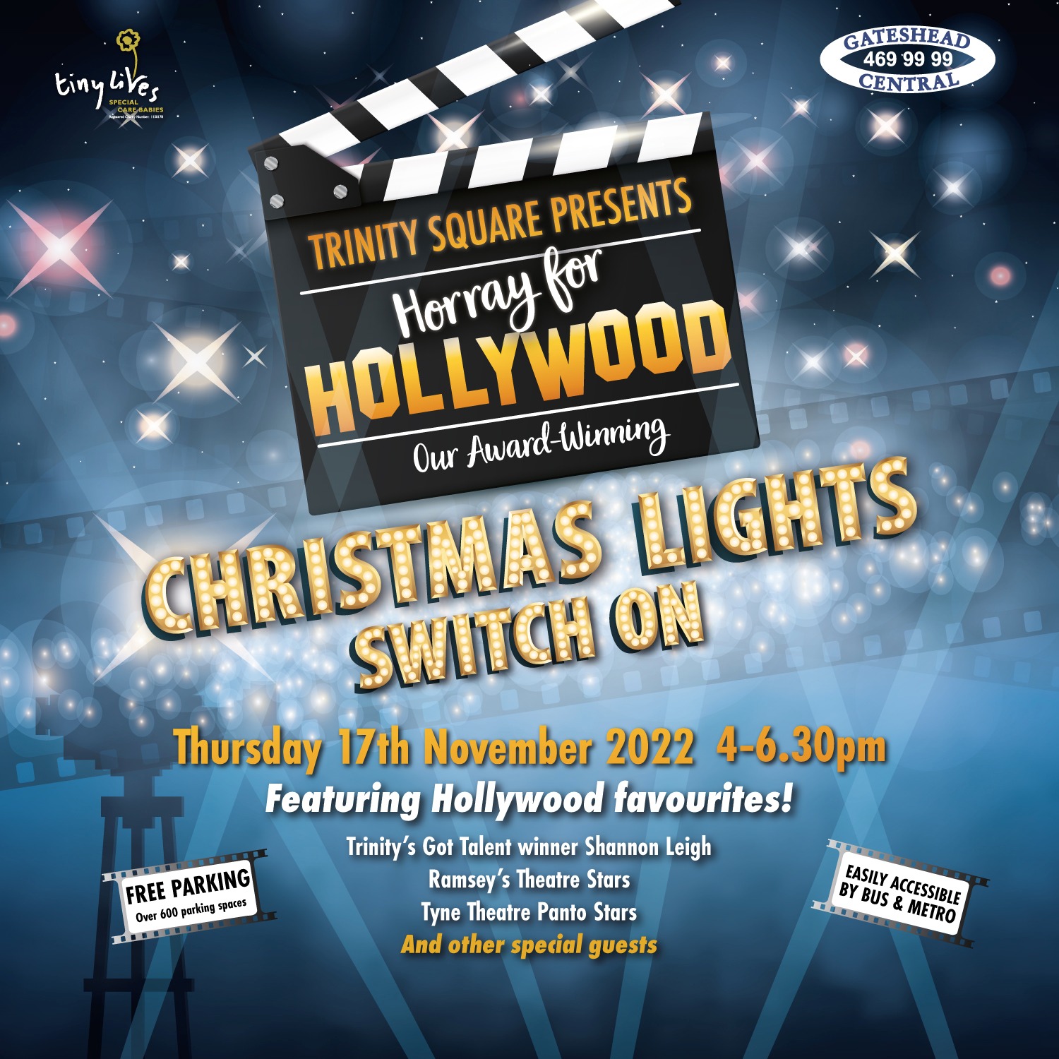 GATESHEAD’S CHRISTMAS LIGHTS SWITCH ON BRINGS HOLLYWOOD GLAMOUR ...